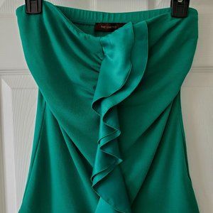 The Limited | Tops | The Limited Green Strapless Ruffle Green Top ...